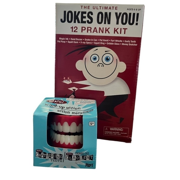 Reeve & Jones | Toys | Ultimate Jokes On You Prank Set Chattering Teeth ...